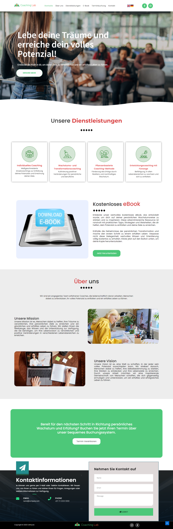 One Pager for Motivational Speaker in German - Kashif Mahmood - KM