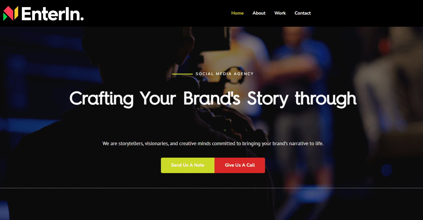 Enterin - Ad Agency Website Development - Kashif Mahmood - KM